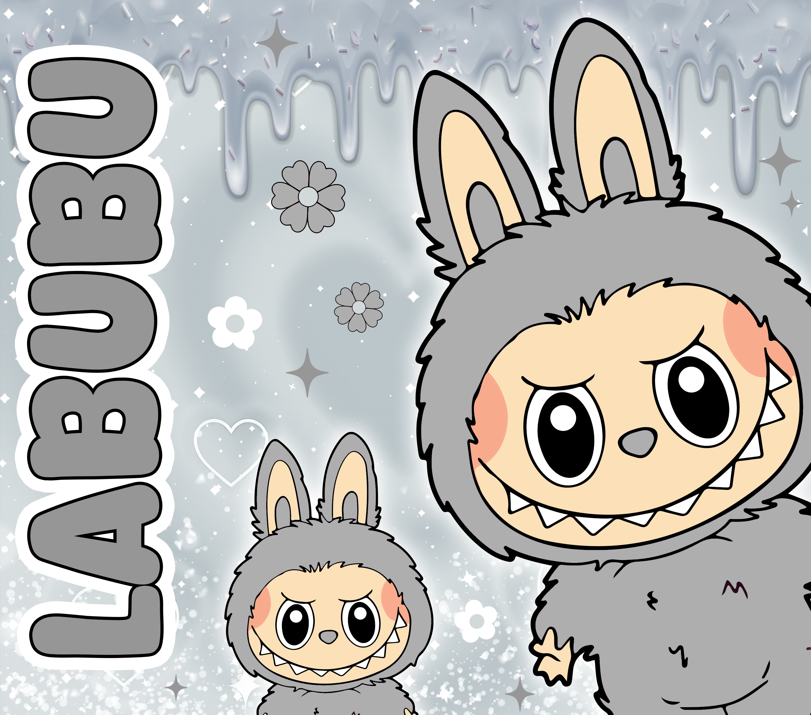 Labubu Gray | A.J Cute Creations